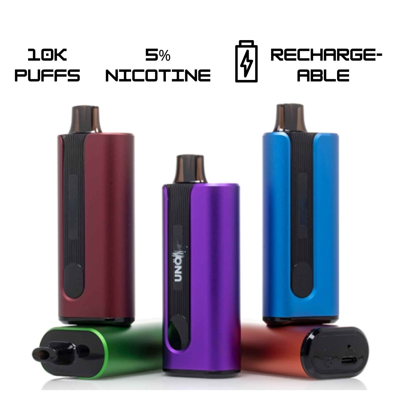 Uno Mas X Disposable Vape 10000 Puffs 5% 50mg Nic