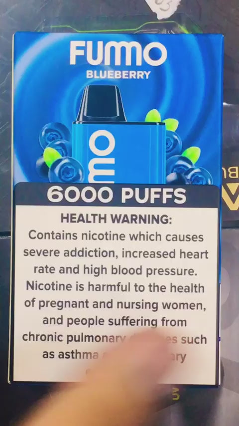 Fummo Fumo King 6000 Puffs Disposable Vape 2% 20mg 10 Flavors – Puff.AE